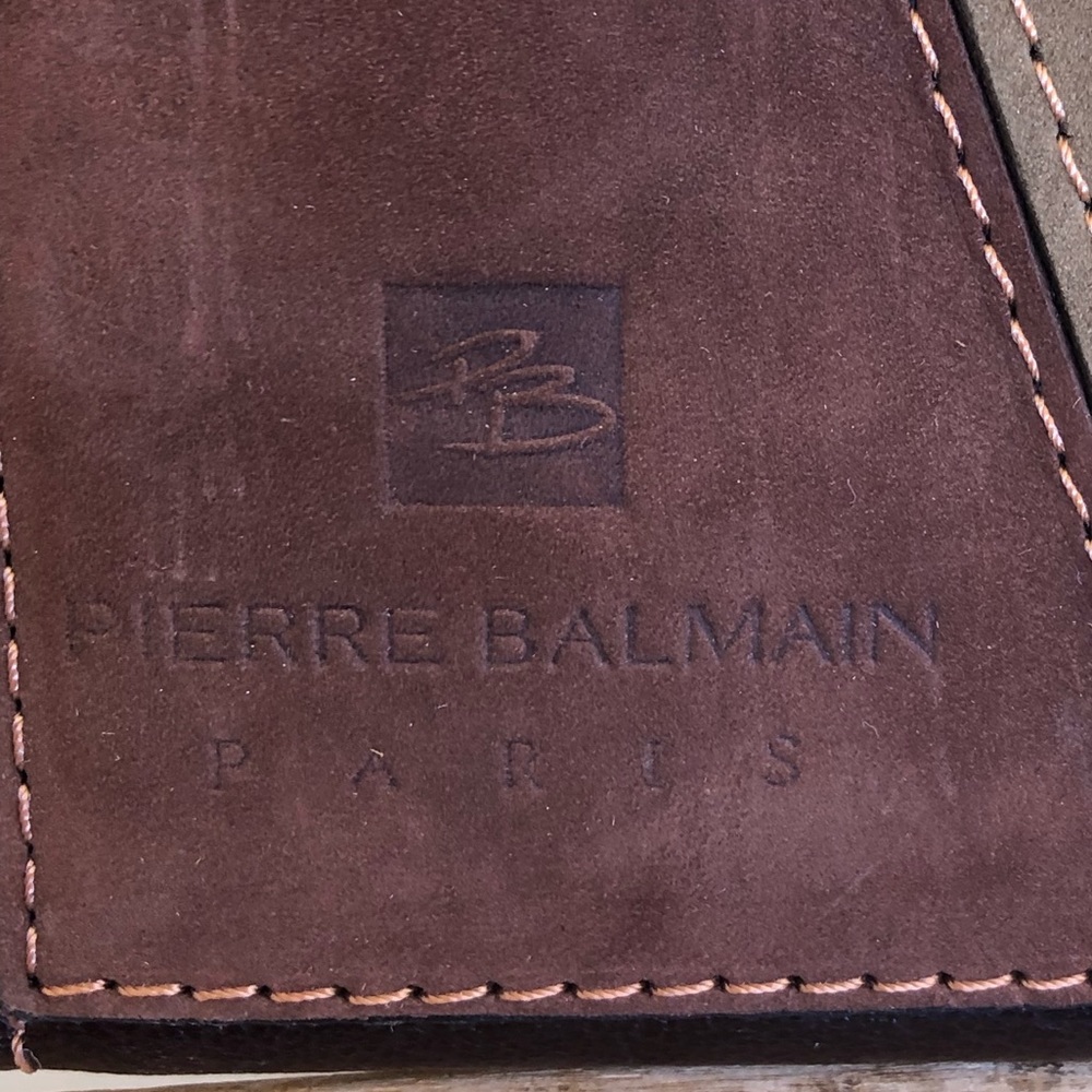 Pierre Balmain Paris Leather Trifold Wallet New - Gem
